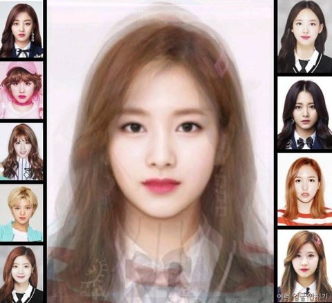 The harmonisation of Twice member's faces are seriously amazing ...